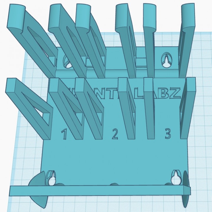 3D Printable Triple AR Magazine Rack by Harry Dresden