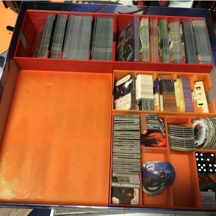 3D Printable Eldritch Horror board game insert by Raul Garcia