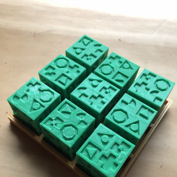 3D Printable Shape Sudoku by Becker Kash