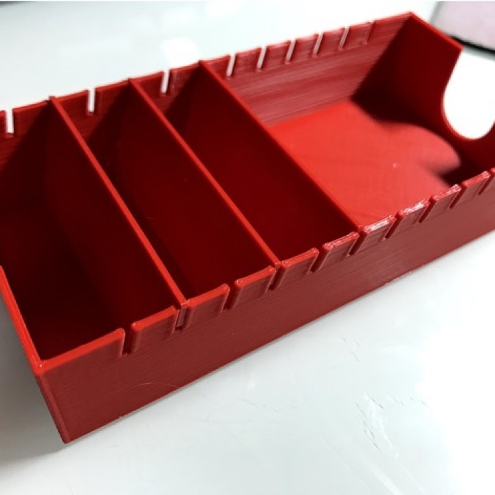3D Printable Parametric Card Organizer v3 by Raul Garcia