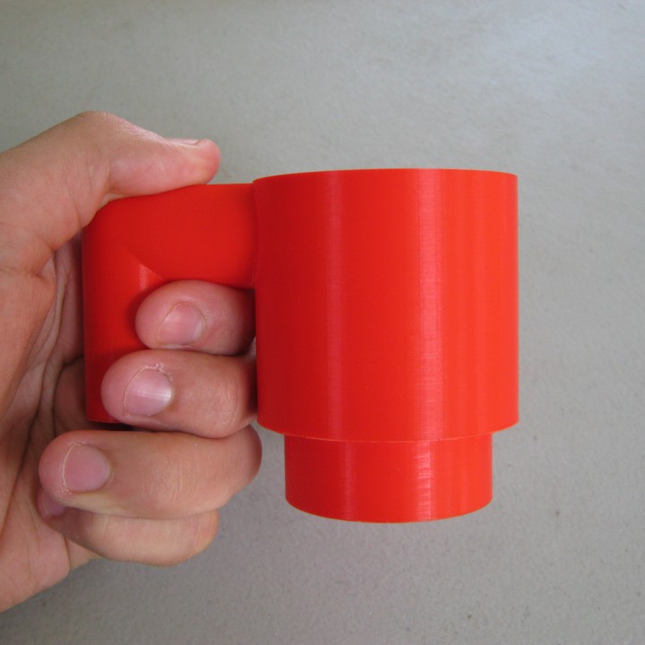 3D Printable Giant Lego Cup by Arden Markin