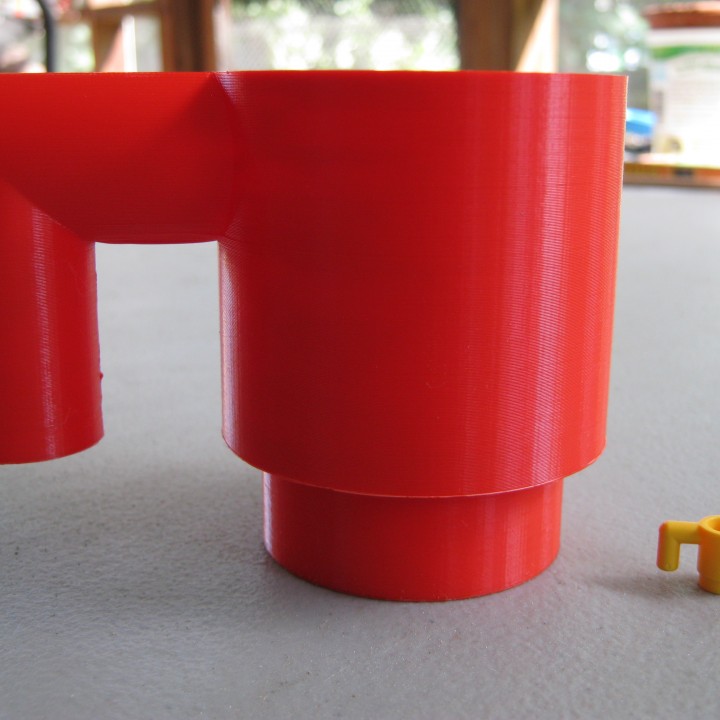 3D Printable Giant Lego Cup by Arden Markin