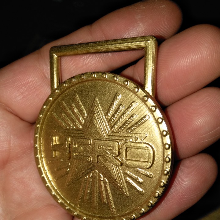 3D Printable WRECK IT RALPH MEDAL by SHOLM JARBOE