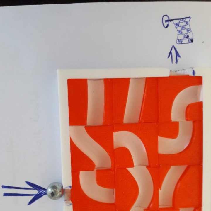 3D Printable sliding ball puzzle by taher mohamed