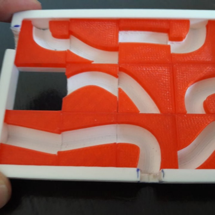 3D Printable sliding ball puzzle by taher mohamed