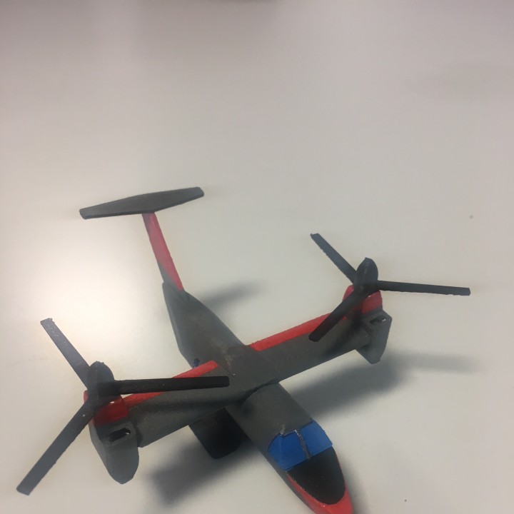 3D Printable TiltRotor Heli by AlePre