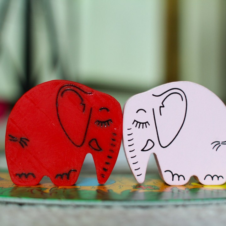 3D Printable Activity Junior Elephant by Aleš Farčnik