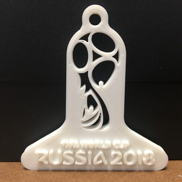 3D Printable Football World Cup 2018 Key Chain by Loic R