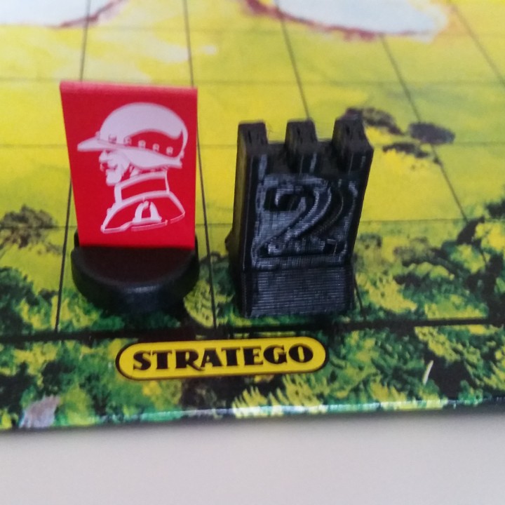 3D Printable Stratego sapper piece by Thomas Vittrup Bærentsen
