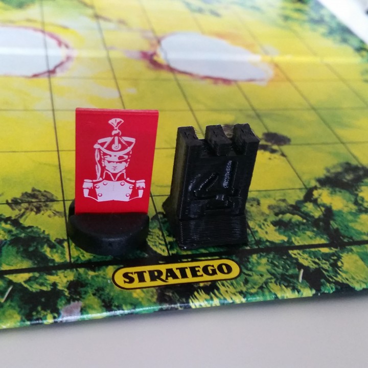 3D Printable Stratego lieutenant piece by Thomas Vittrup Bærentsen