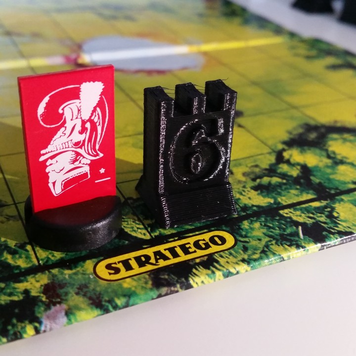 3D Printable Stratego major piece by Thomas Vittrup Bærentsen