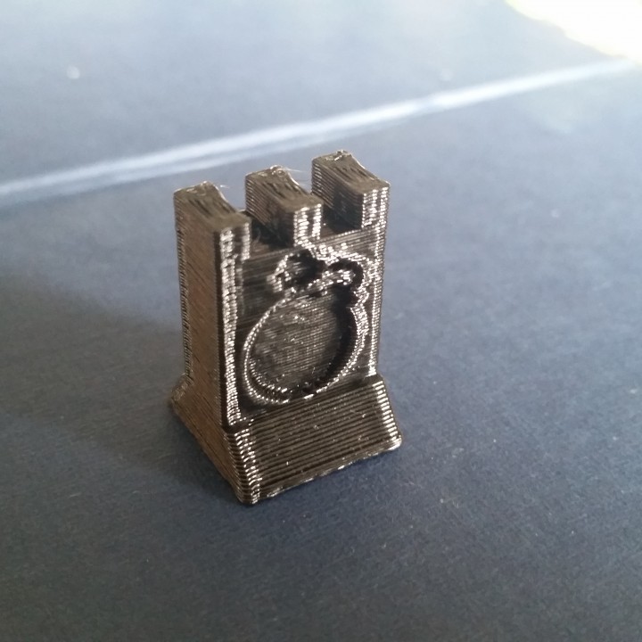 3D Printable Stratego bomb piece by Thomas Vittrup Bærentsen