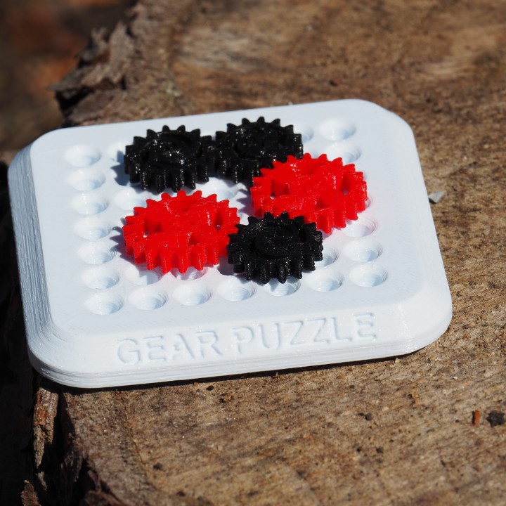 3D Printable Gear puzzle by Paul Klop