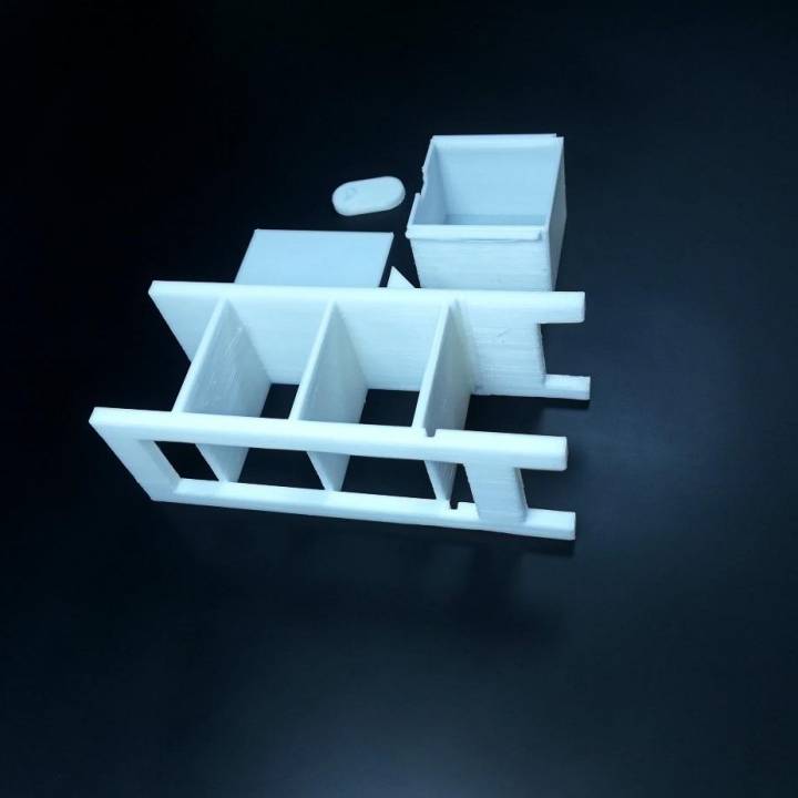 3D Printable Student Book Rack by Adib Zahirrudin