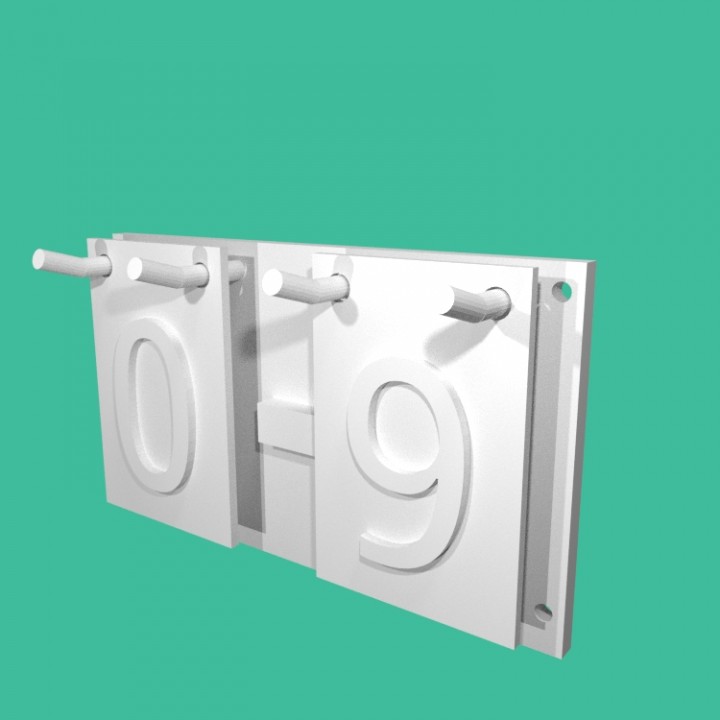 3D Printable Scoreboard for winners by Robrecht Wellens