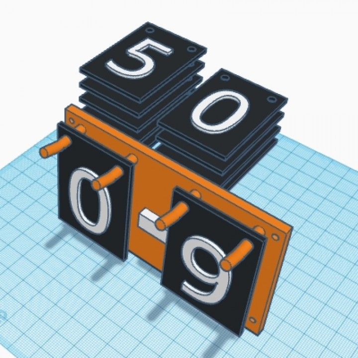 3D Printable Scoreboard for winners by Robrecht Wellens