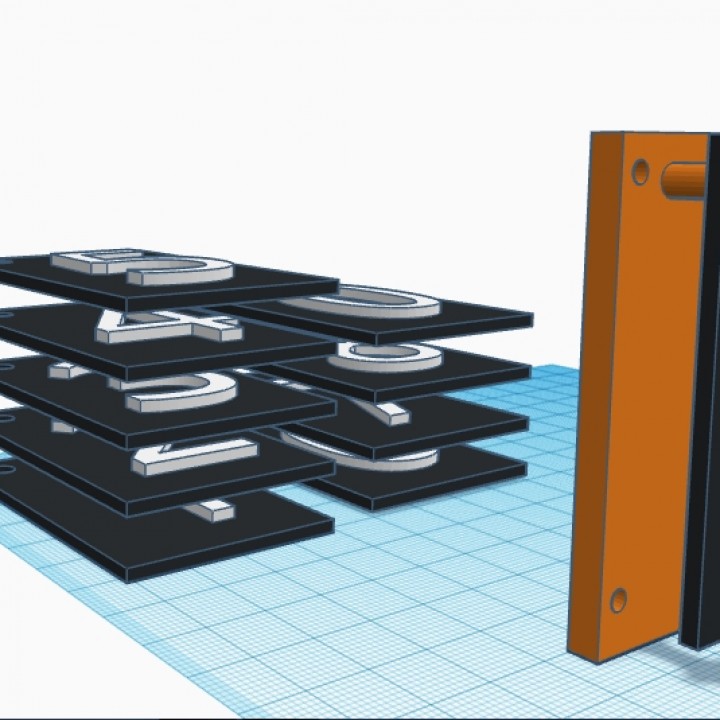 3D Printable Scoreboard for winners by Robrecht Wellens