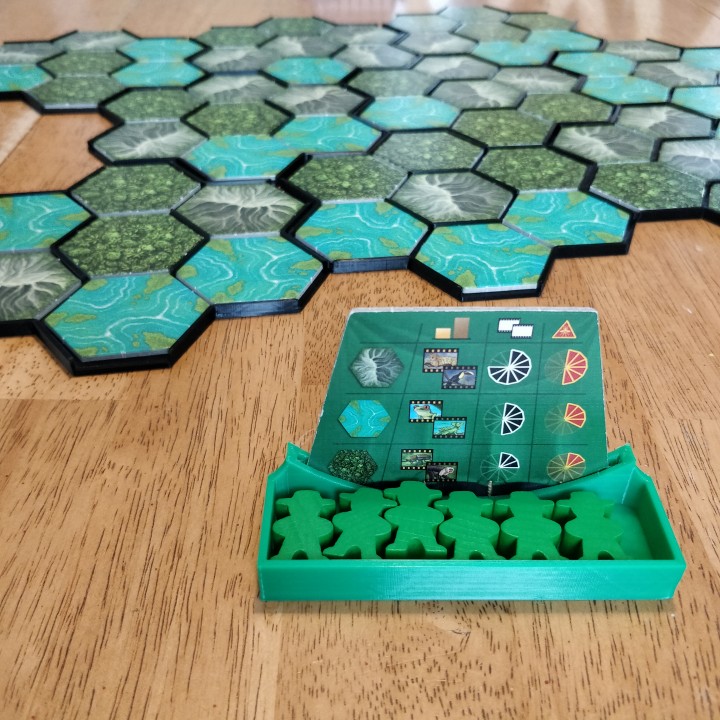 3D Printable Costa Rica - Tile holders by Darby Maxwell