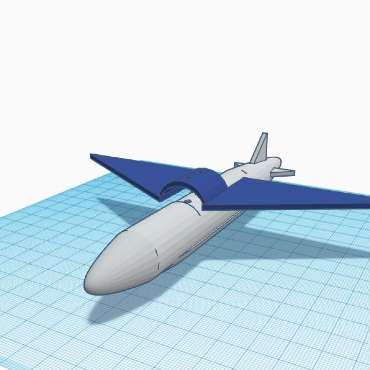 3D Printable Glider plane by Robrecht Wellens