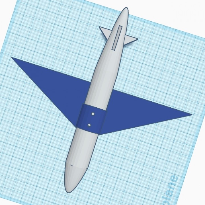 3D Printable Glider plane by Robrecht Wellens
