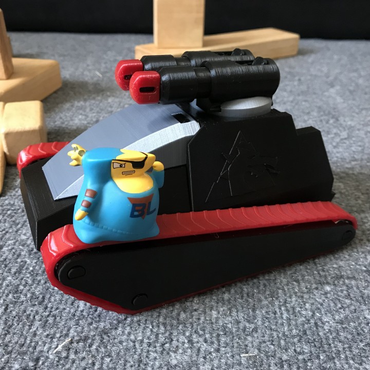 3D Printable Cheekymandos - Blue Laser Tank (B.L.T.) by James M ...