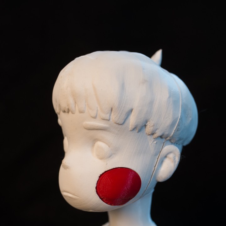 3D Printable Sosuke from ponyo 3D puzzle by Rafal Dowejko