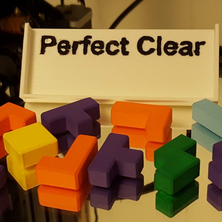 3D Printable Tetris - Perfect Clear by Mike