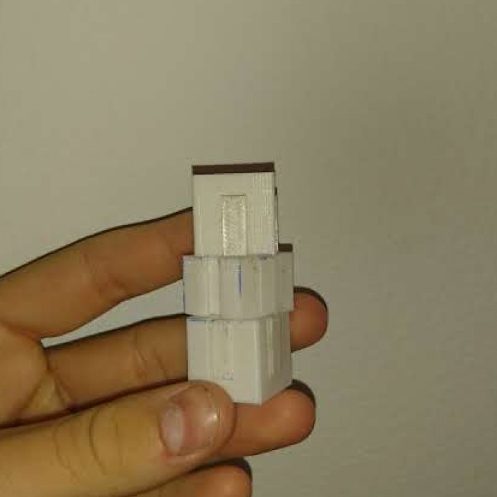 3D Printable Twisty Cube Slide Puzzle by Colton Hunt