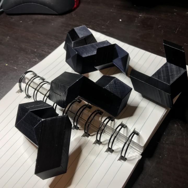 3D Printable Squashed Cube Puzzle by Brendan Owen