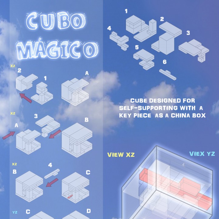 3D Printable Magic cube by matias javier espinoza