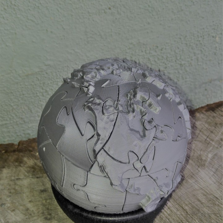 3D Printable The REAL 3D Jigsaw Puzzle - 55 Pieces by Jason Berger