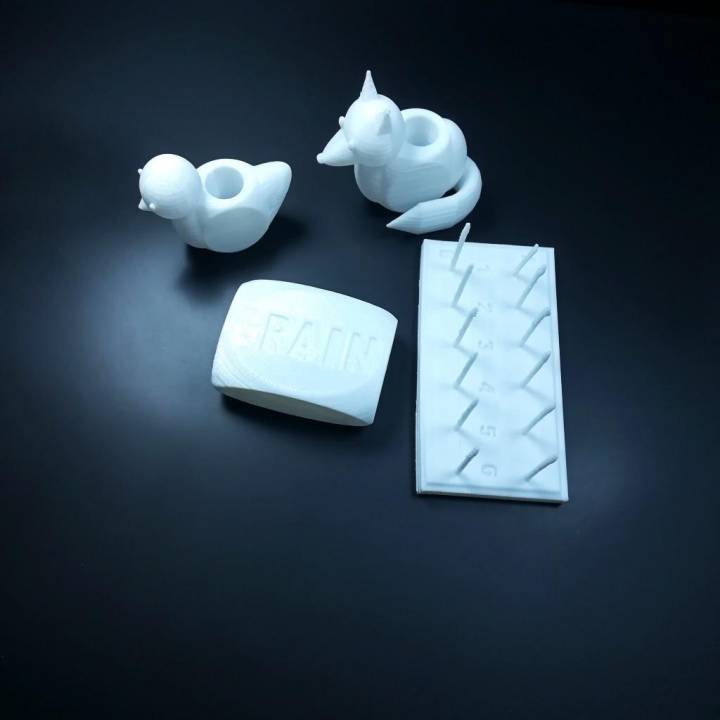 3D Printable Chicken, Fox, Grain by Robin Lamb