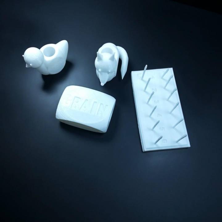 3D Printable Chicken, Fox, Grain by Robin Lamb