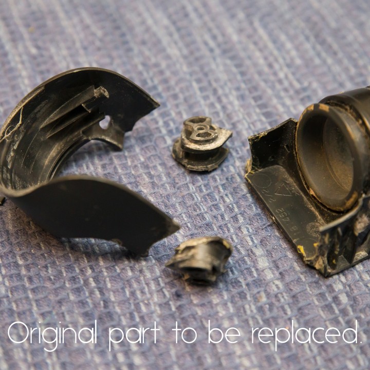 3D Printable Electrolux vacuum cleaner nozzle spare part by Arto Isotalo