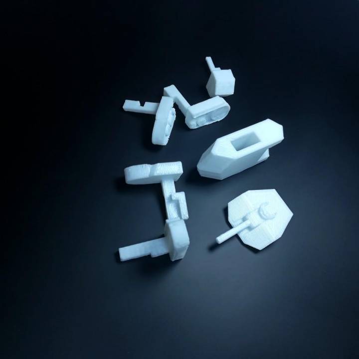 3D Printable Tank Puzzle by Virgil