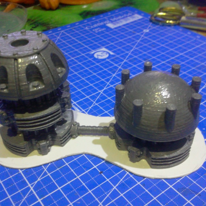 3D Printable Sci-fi power station by Gregory