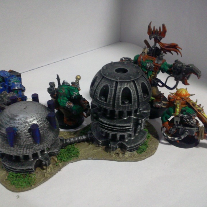 3D Printable Sci-fi power station by Gregory