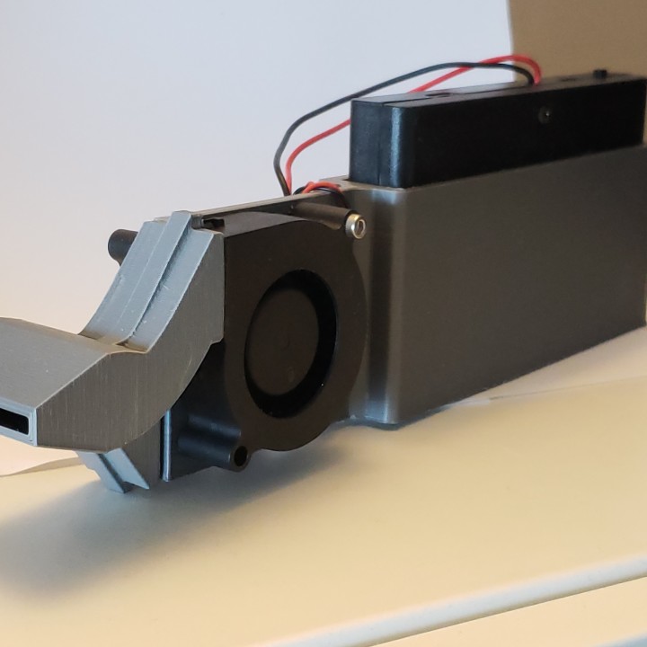 3D Printable Double blower fan by Reza Azar