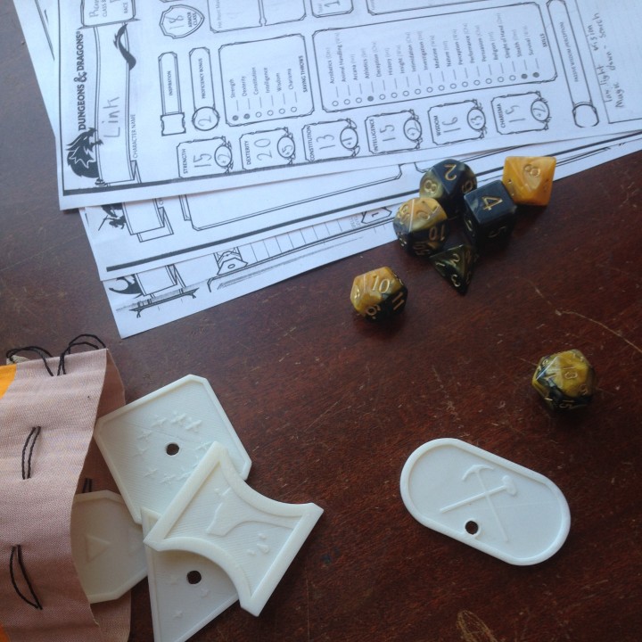 3D Printable DnD Electrum Coin by Benjamin Briggs