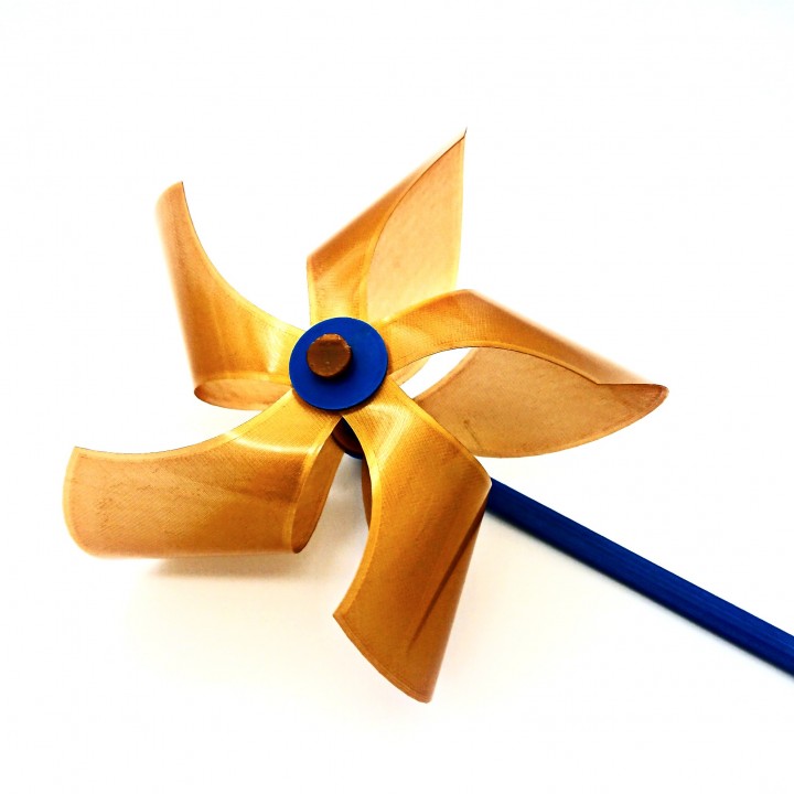 3D Printable Pinwheel Rainbow Star #Tinkerfun by DasMia