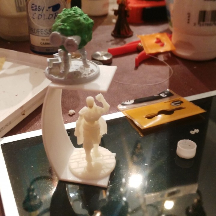 3D Printable Flying Figure Stands by smiling pixell