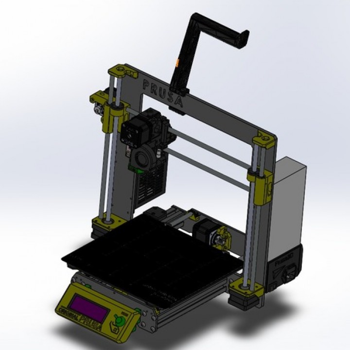 3D Printable Prusa i3 MK3 SolidWorks (with STEP files) by Jonathan Kayne
