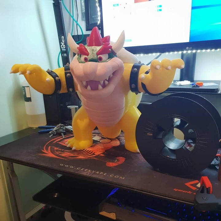 3D Print of Bowser from Mario games - Multi-color by IsmaelZahra