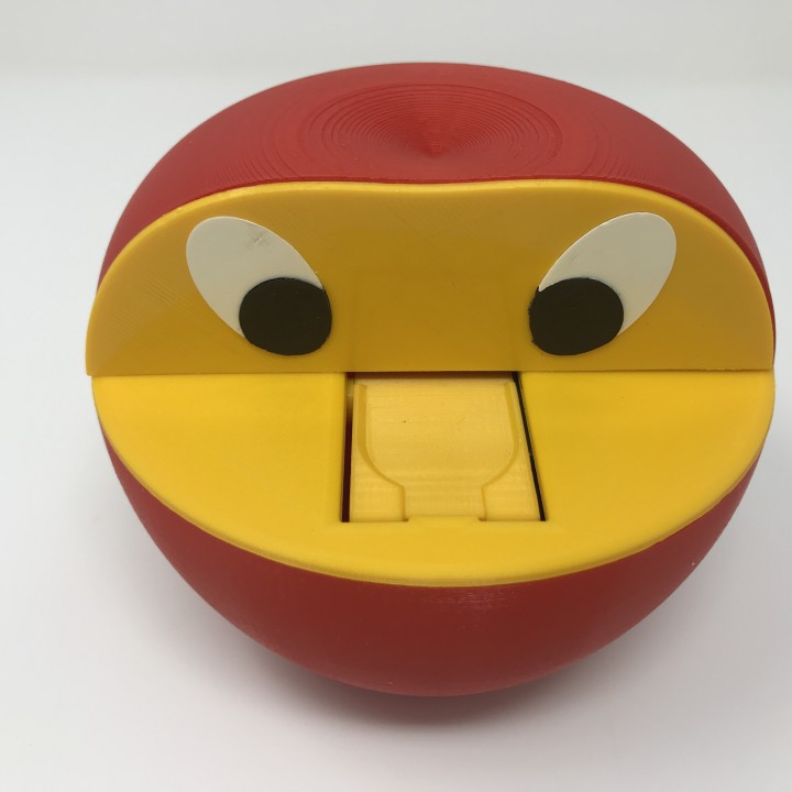 3D Printable Apple Coin Bank by Greg Zumwalt