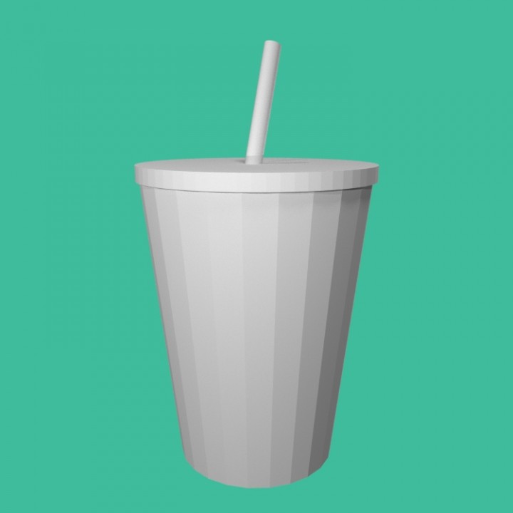 3D Printable soda cup prop by Michael Brinatte