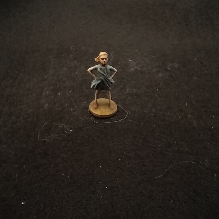 3D Print of Fearless girl by DragonWyrm