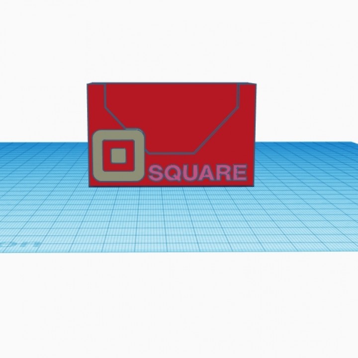 3D Printable Square reader wallmount or desk by Patrick Moreau