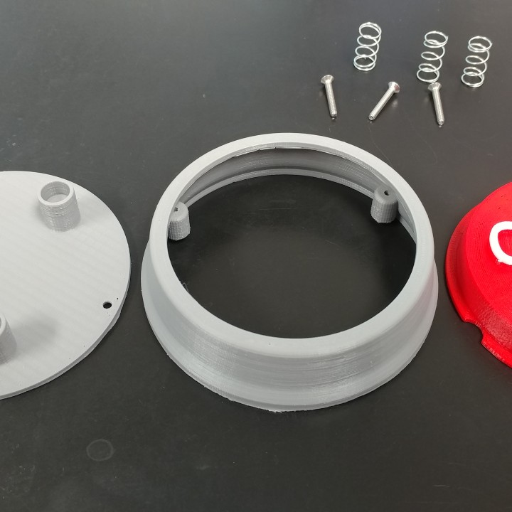 3D Printable Easy Shut Up Button by Michael Grugel