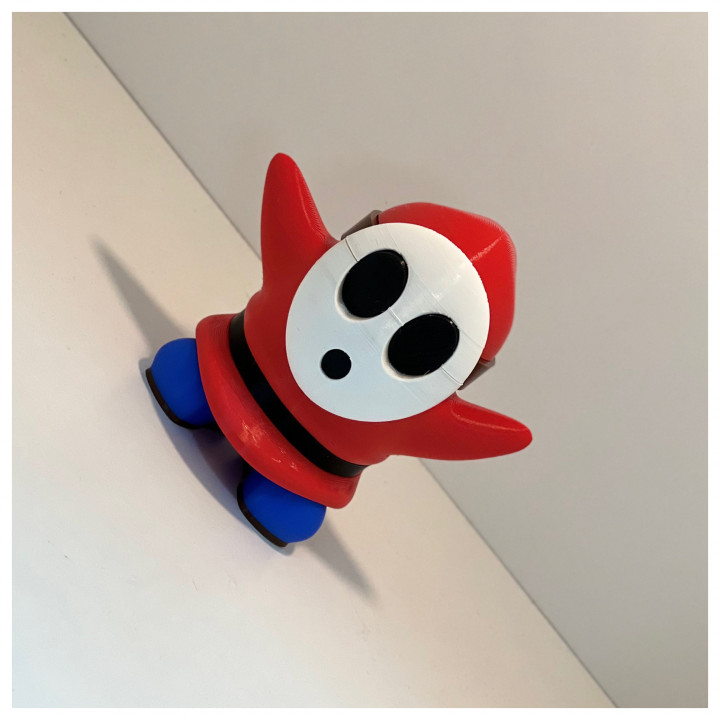3D Print of Shy Guy from Mario games - Multi-color by JanBerlin