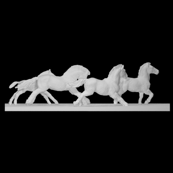 3D Printable Horses by Scan The World
